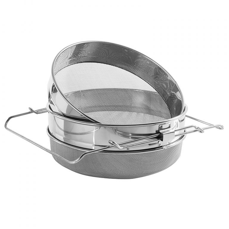 New Design Double-layer Stainless Steel Honey Strainer - Ango Apiculture